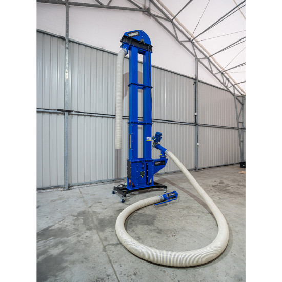 Bucket conveyor PK-450 with flexible screw conveyor PE-127 6 m | up to ...